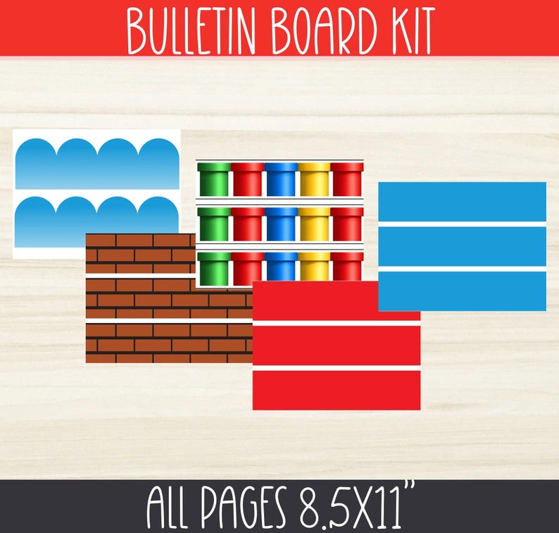 Video Game Bulletin Board Kit: Super Stars Classroom Decor (printable ...