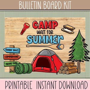 Camp Summer Bulletin Board Kit: Groovy Classroom Decor - Etsy