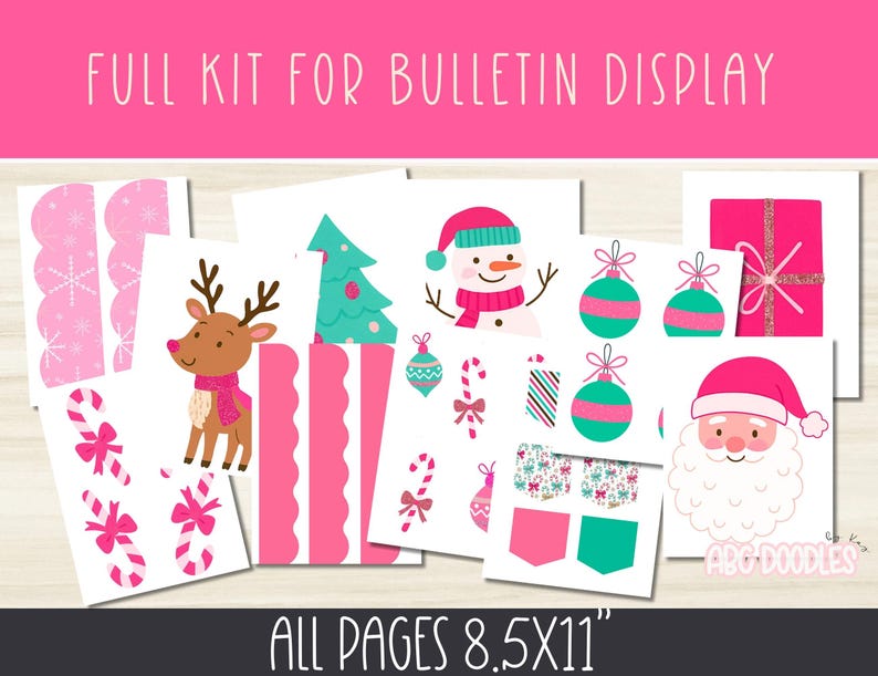 School Nurse Winter Germs Bulletin Board Kit | Christmas December ...