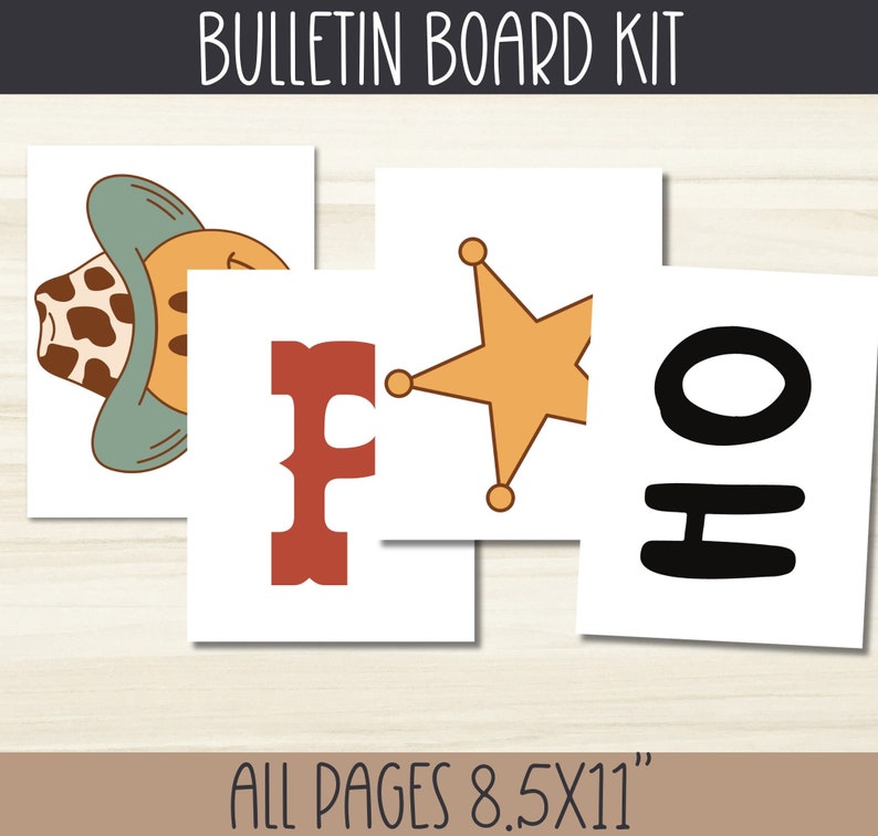 Howdy Partners Bulletin Board Kit: Retro Western Classroom Decor - Etsy