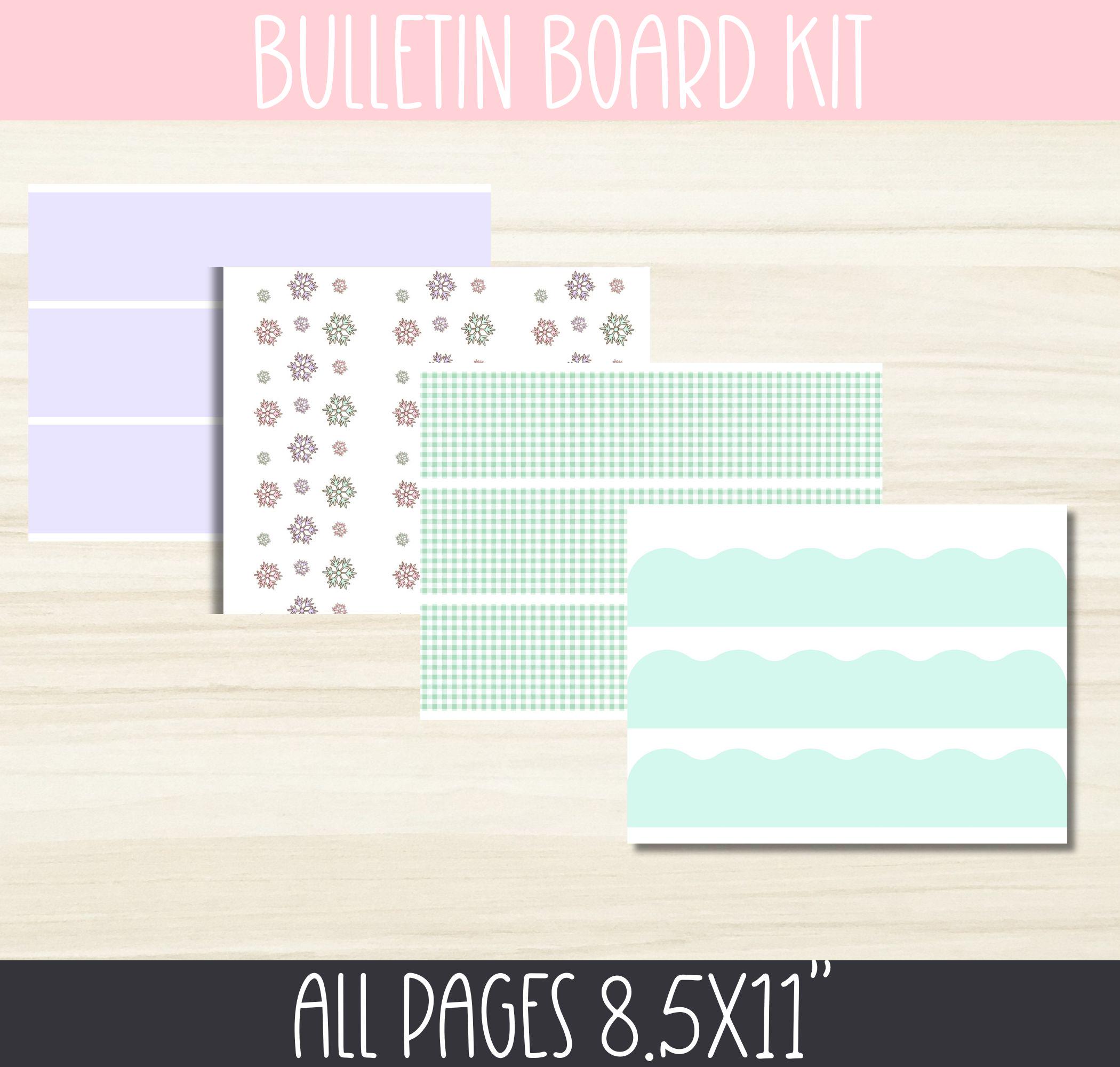 Winter Flu Season Bulletin Board Kit: School Nurse Office Decor ...