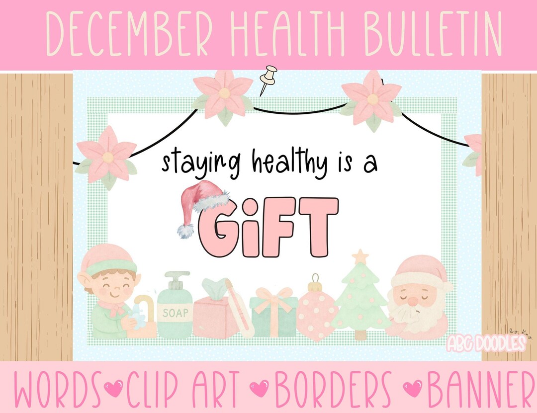 SCHOOL Nurse Cold Season | Germs Christmas Bulletin | Flu Season ...
