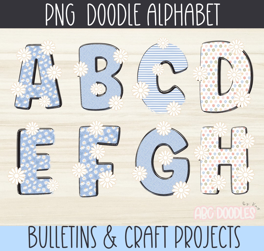 Bulletin Board Daisy Letters | Pastel Abc Letters | Bulletin Board ...
