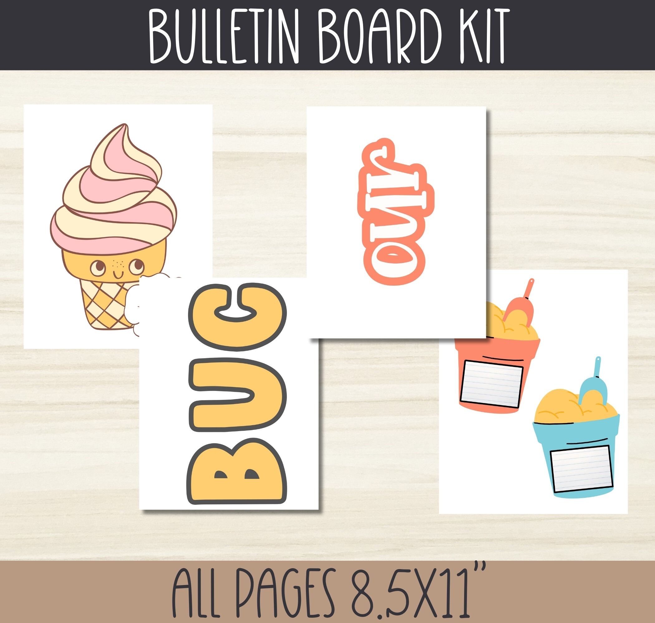 Summer Bucket List Bulletin Board Kit: Groovy Classroom Decor - Etsy
