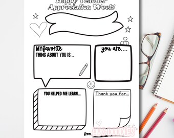 90S THEME All About My Teacher for May Appreciation Week Coloring Page ...