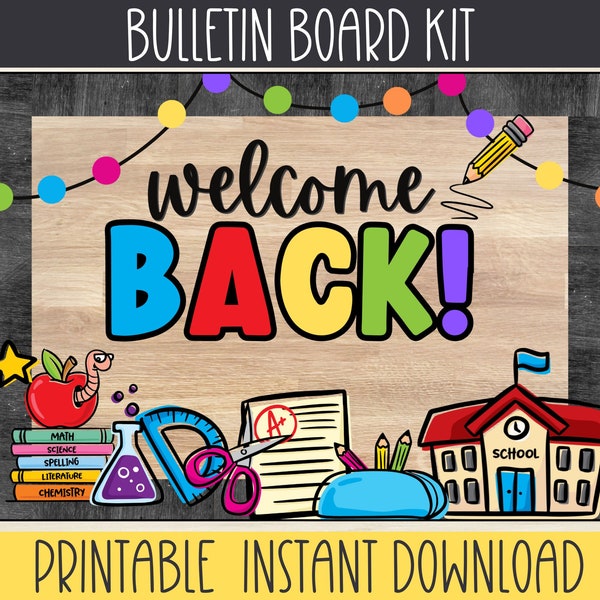 Back to School Bulletin Board - Etsy