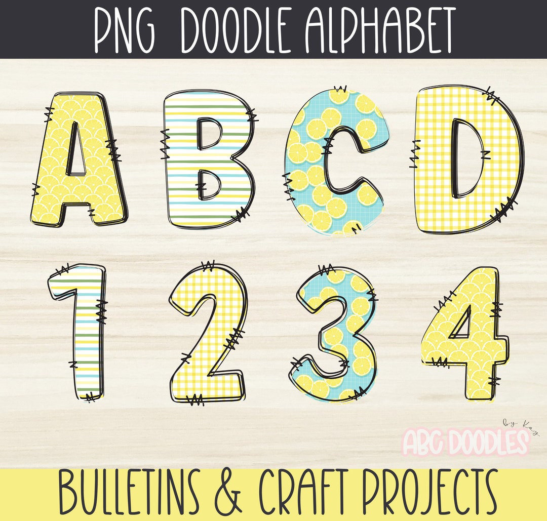 LEMON Bulletin Board Letters | SUMMER Abc Letters | Bulletin Board ...