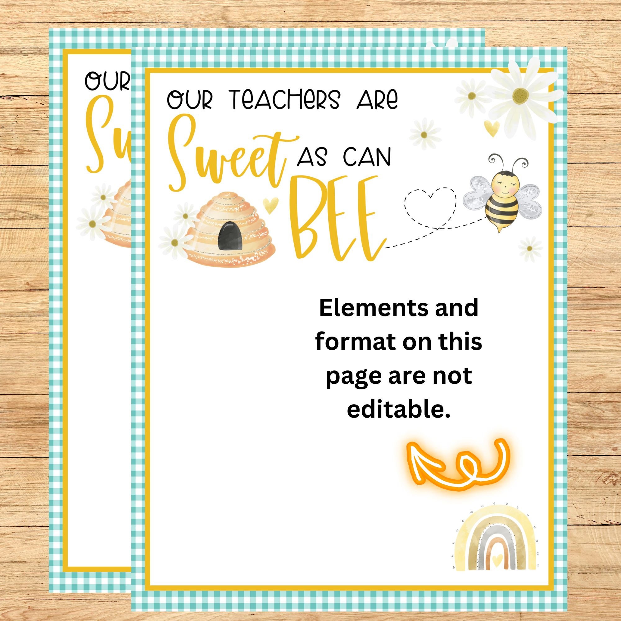 Sweet as Can BEE Teacher and Staff Week Itinerary | Teacher ...