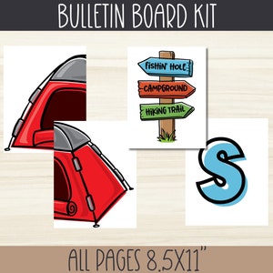 Camp Summer Bulletin Board Kit: Groovy Classroom Decor - Etsy