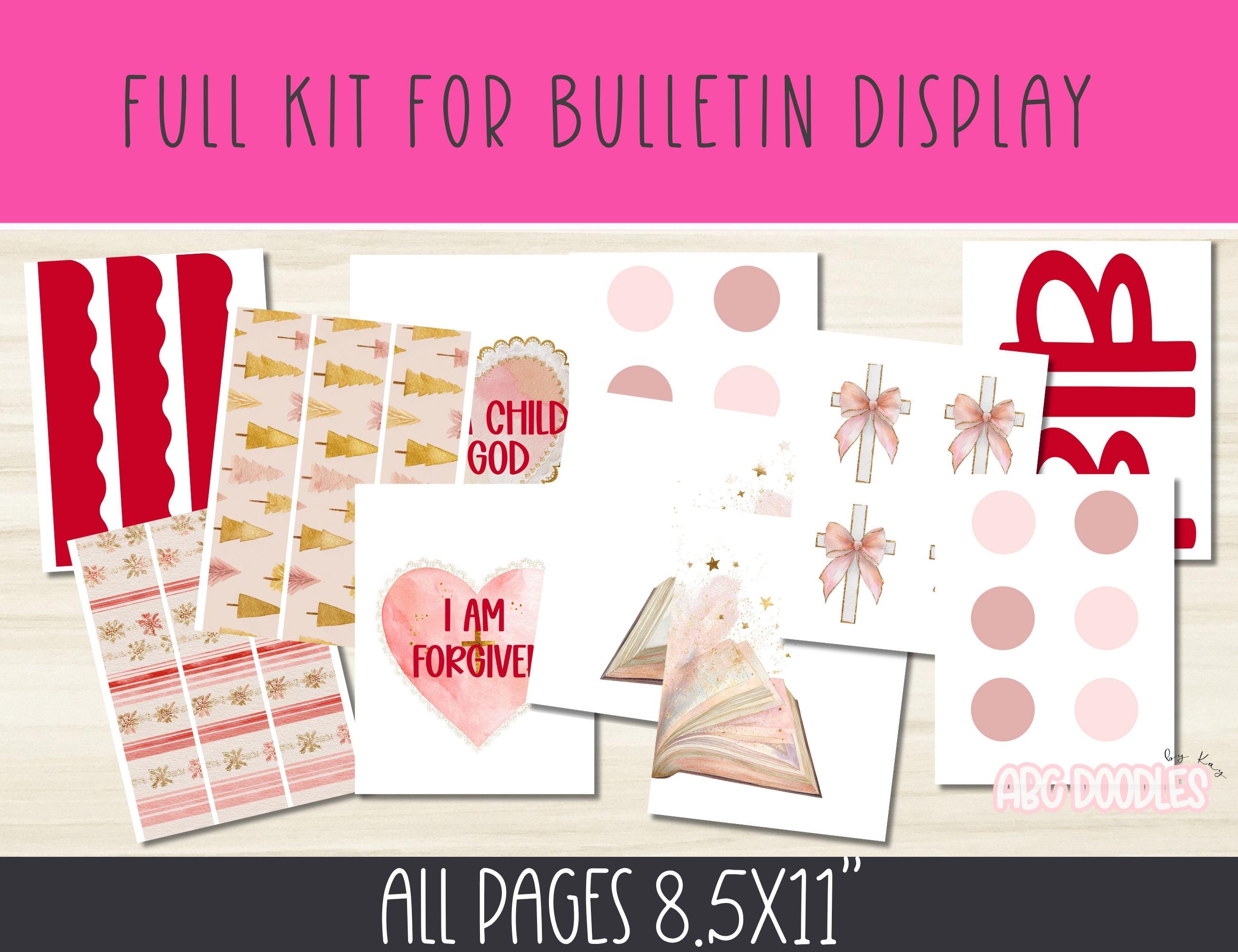 Bible Valentine Bulletin Board Kit | Christian Classroom Decor | Jesus ...