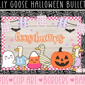 Halloween Silly Goose Bulletin Board | Fall Fun Classroom Decor ...