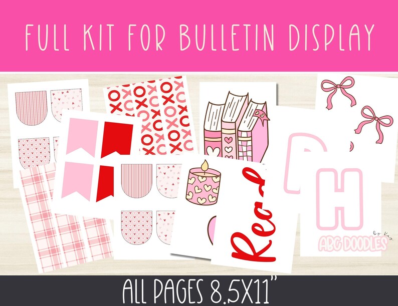 Read Your Heart Out Valentine Bulletin Board Kit | Classroom Reading ...