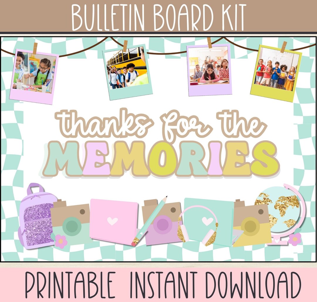 Thanks for the Memories | Summer Bulletin Board Kit | Groov Bulletin ...