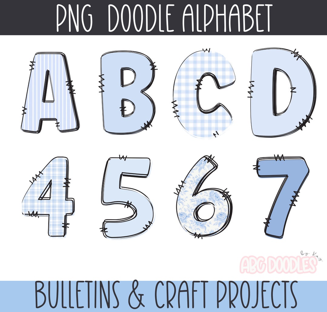 Bulletin Board VINTAGE Blue Letters | Pastel Abc Letters | Bulletin ...