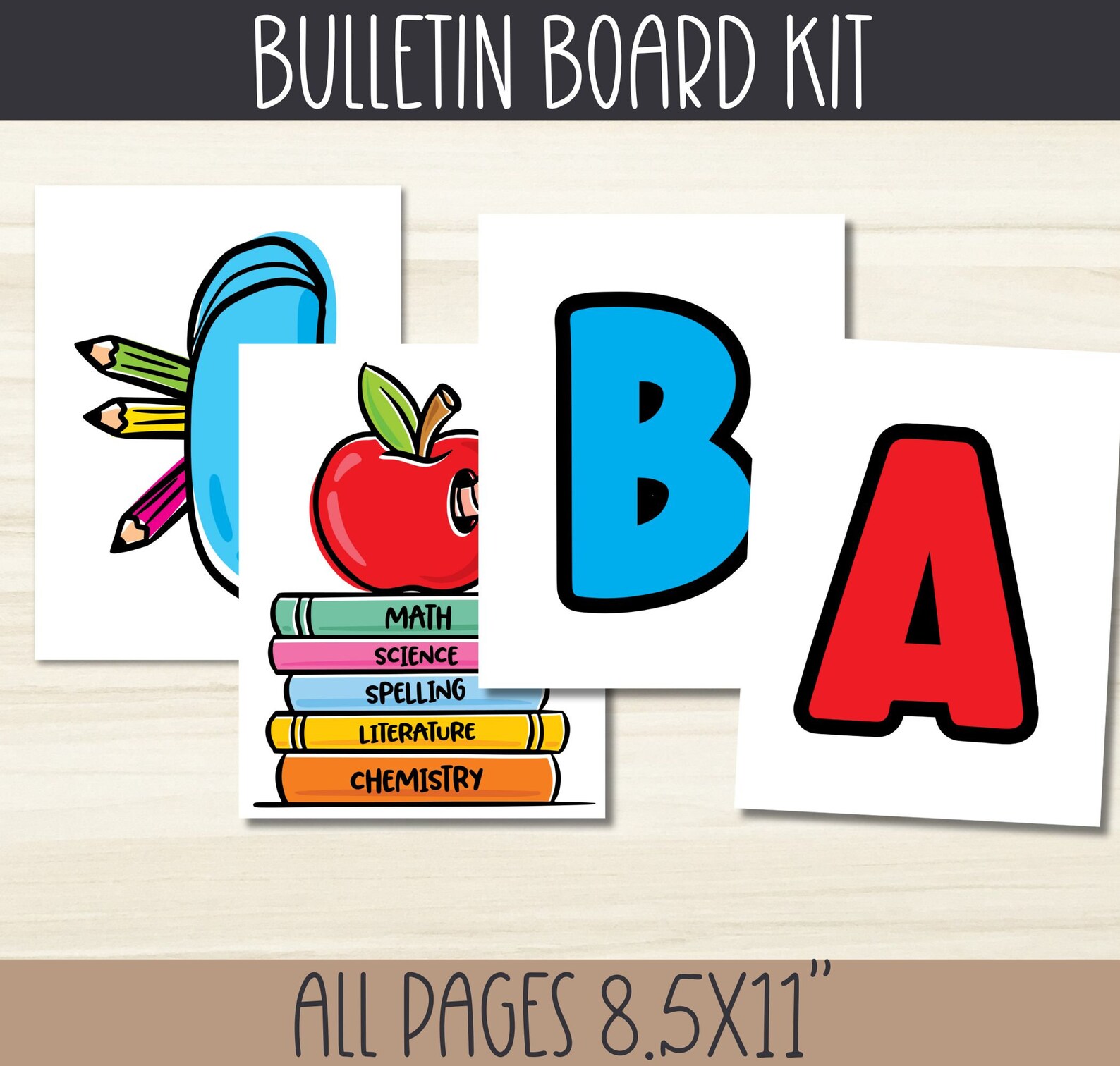 Welcome Back to School Bulletin Board Kit: Classroom Decor - Etsy