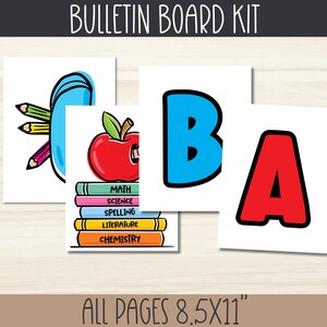 Welcome Back to School Bulletin Board Kit: Classroom Decor - Etsy