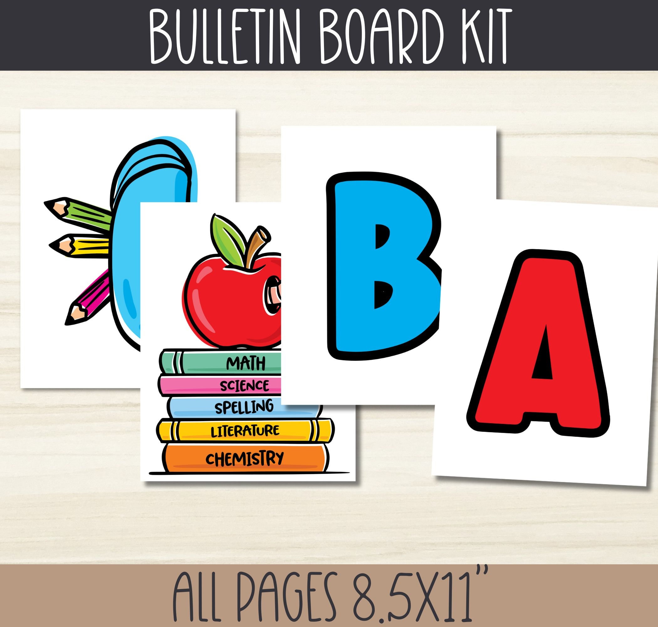 Welcome Back to School Bulletin Board Kit: Classroom Decor - Etsy