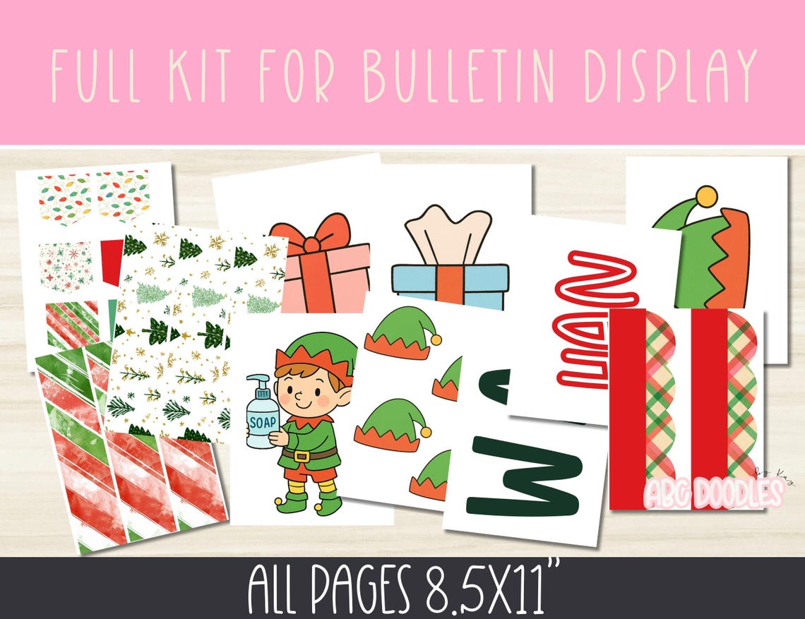 School Nurse Winter Germs Bulletin Board Kit | Christmas December ...