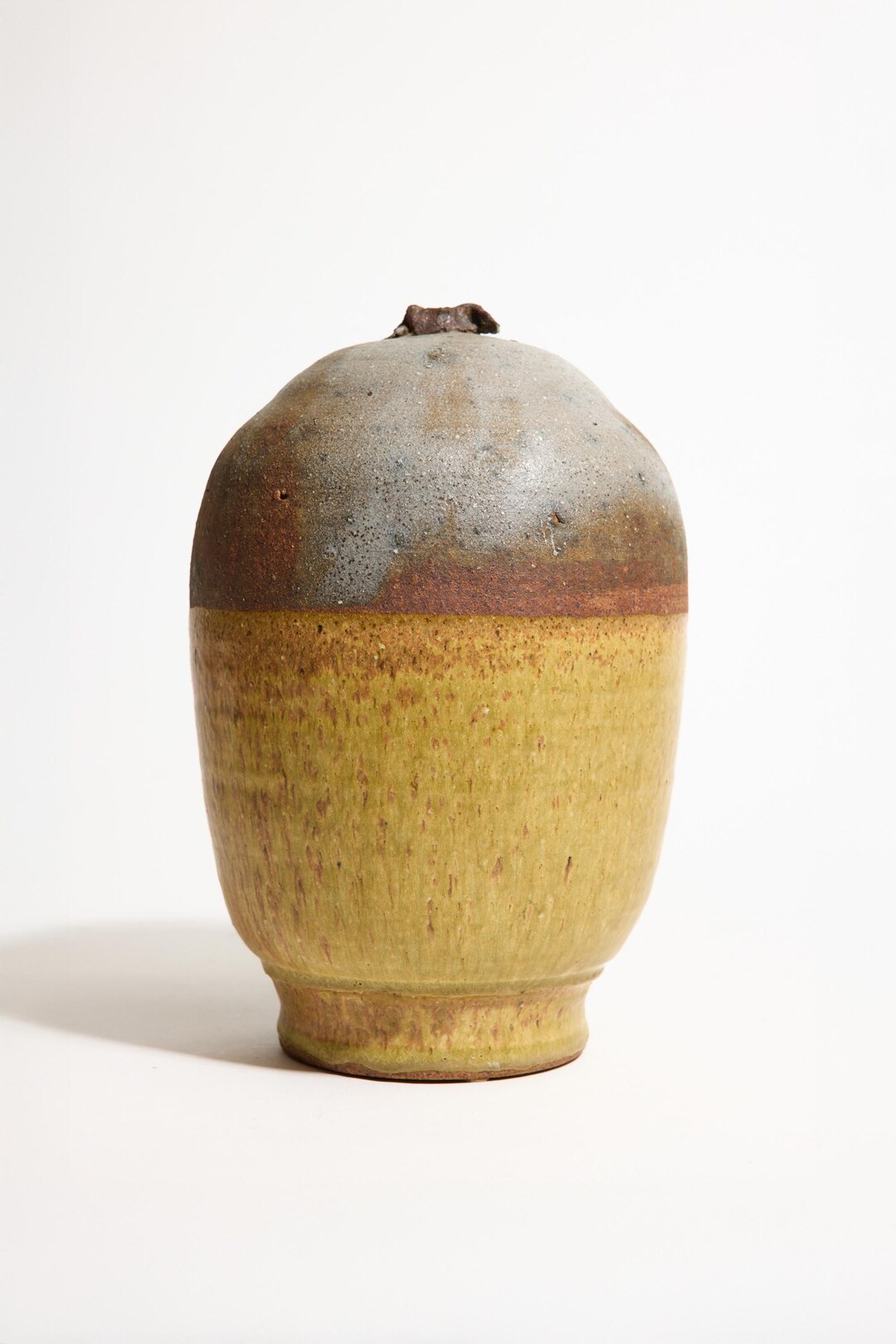 Large Studio Pottery Bud Vase With Earth Toned Glaze ~ Seal Marked ...