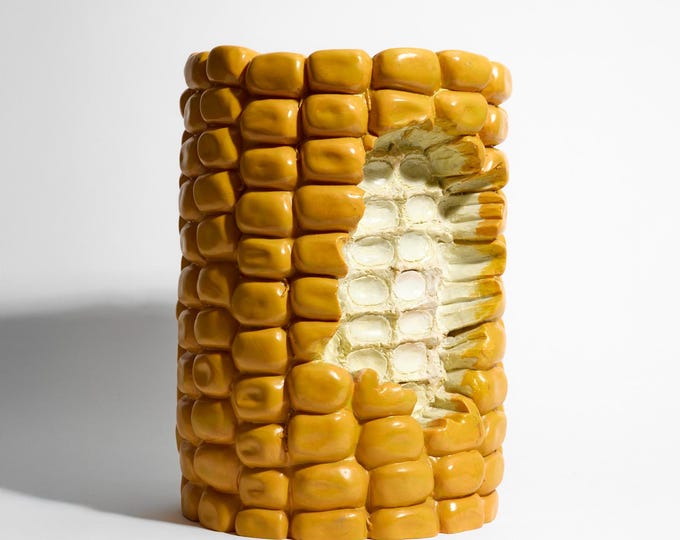 Giant Corn Cob Side Table ~ Pop Art Resin Stool ~ Playful Pop-art Piece ...