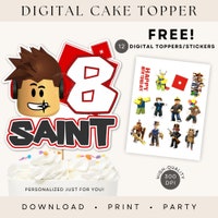 Roblox Cake Topper - Etsy