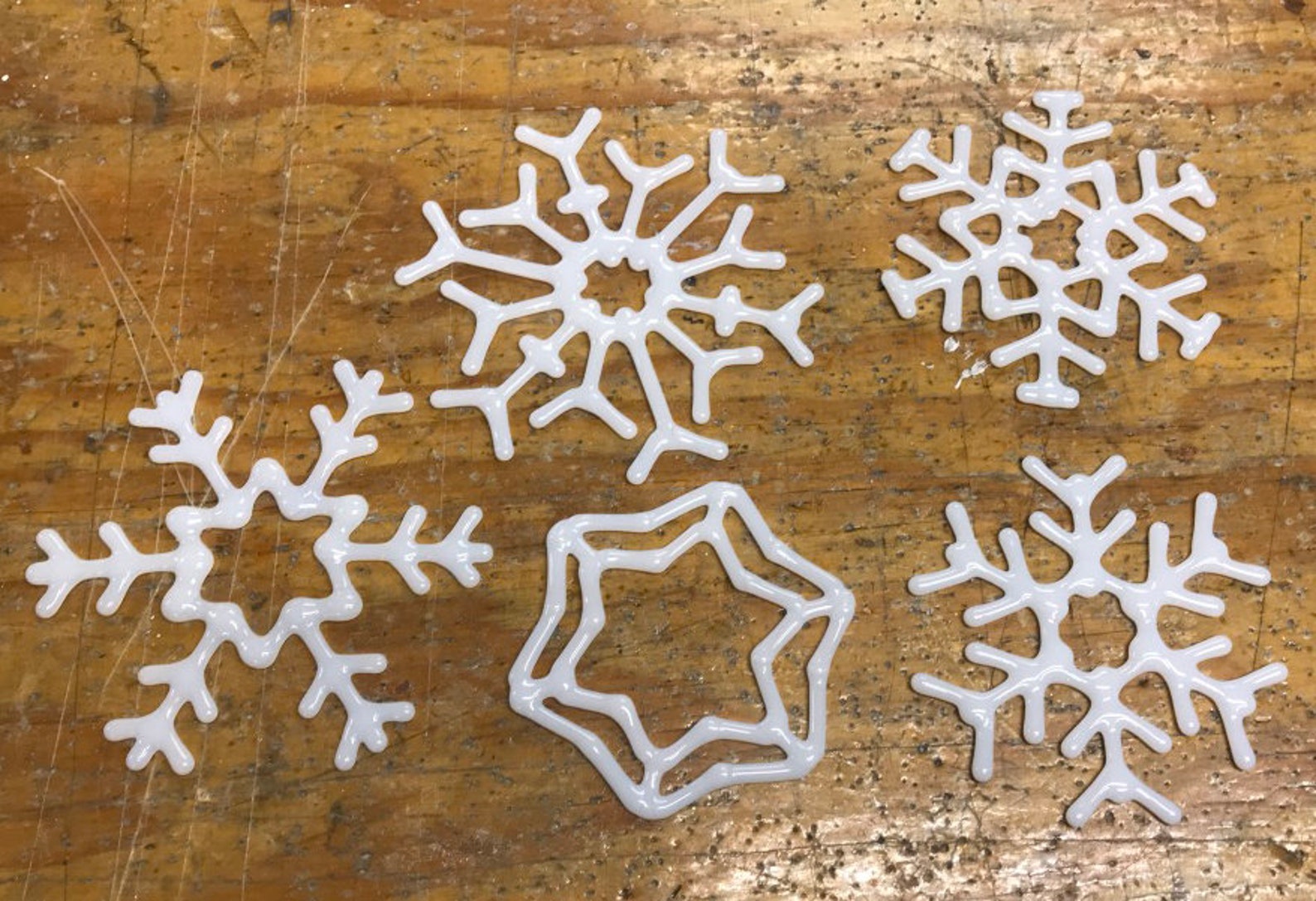 Part Two - How to Make Fused Glass Snowflakes Additional Patterns - Etsy