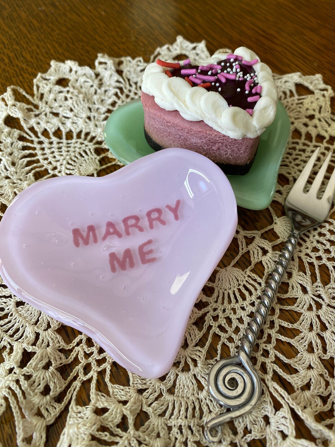 Marry Me Candy Heart Glass Dish – Romantic Gift & Keepsake - Etsy