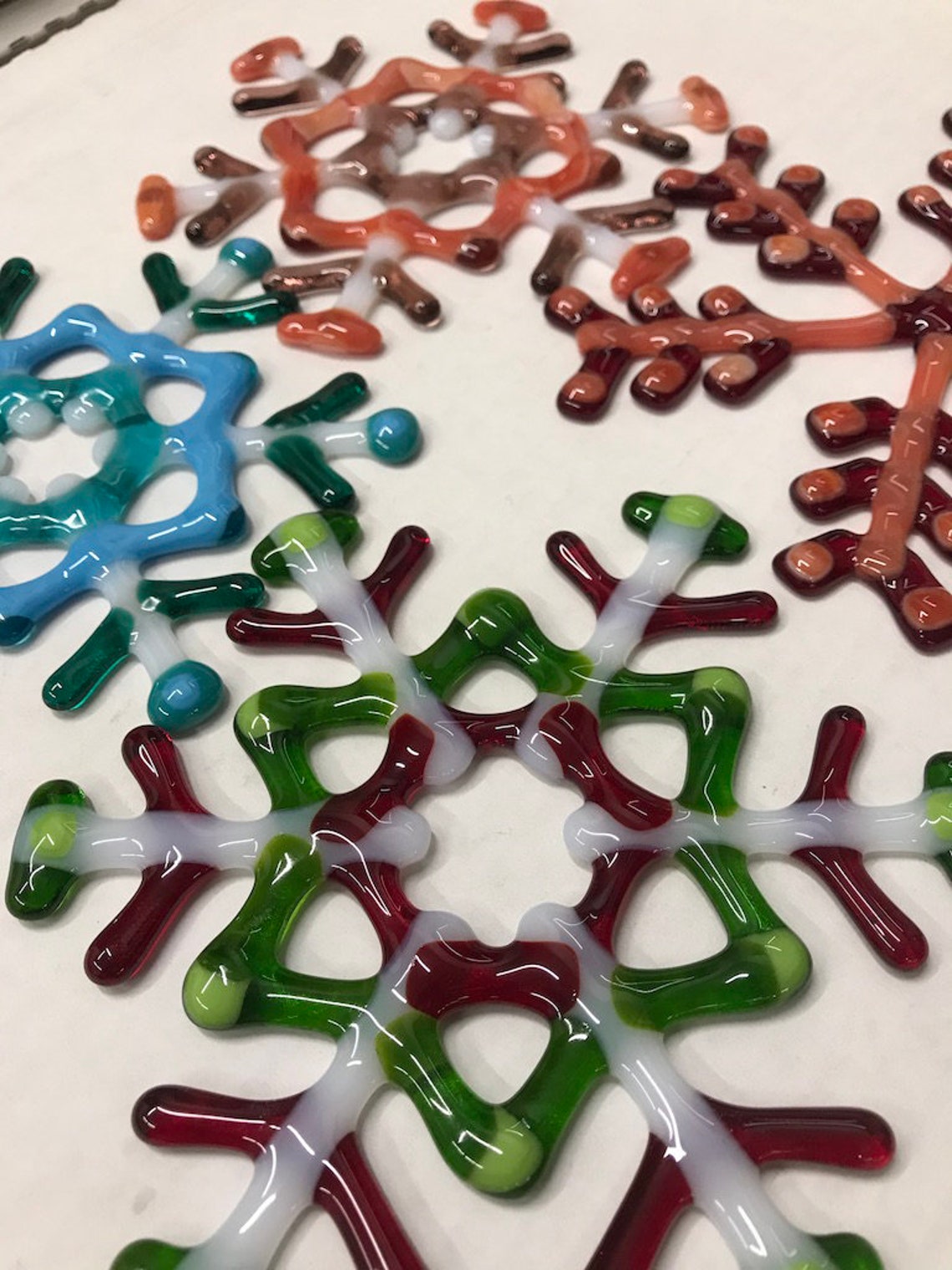Part Two - How to Make Fused Glass Snowflakes Additional Patterns - Etsy