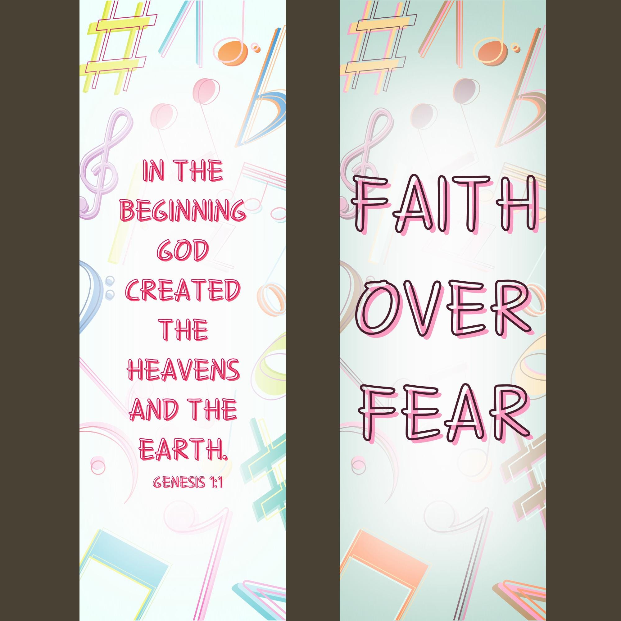 Printable Christian Bookmark for Women, Set of Ten Bible Bookmarks ...