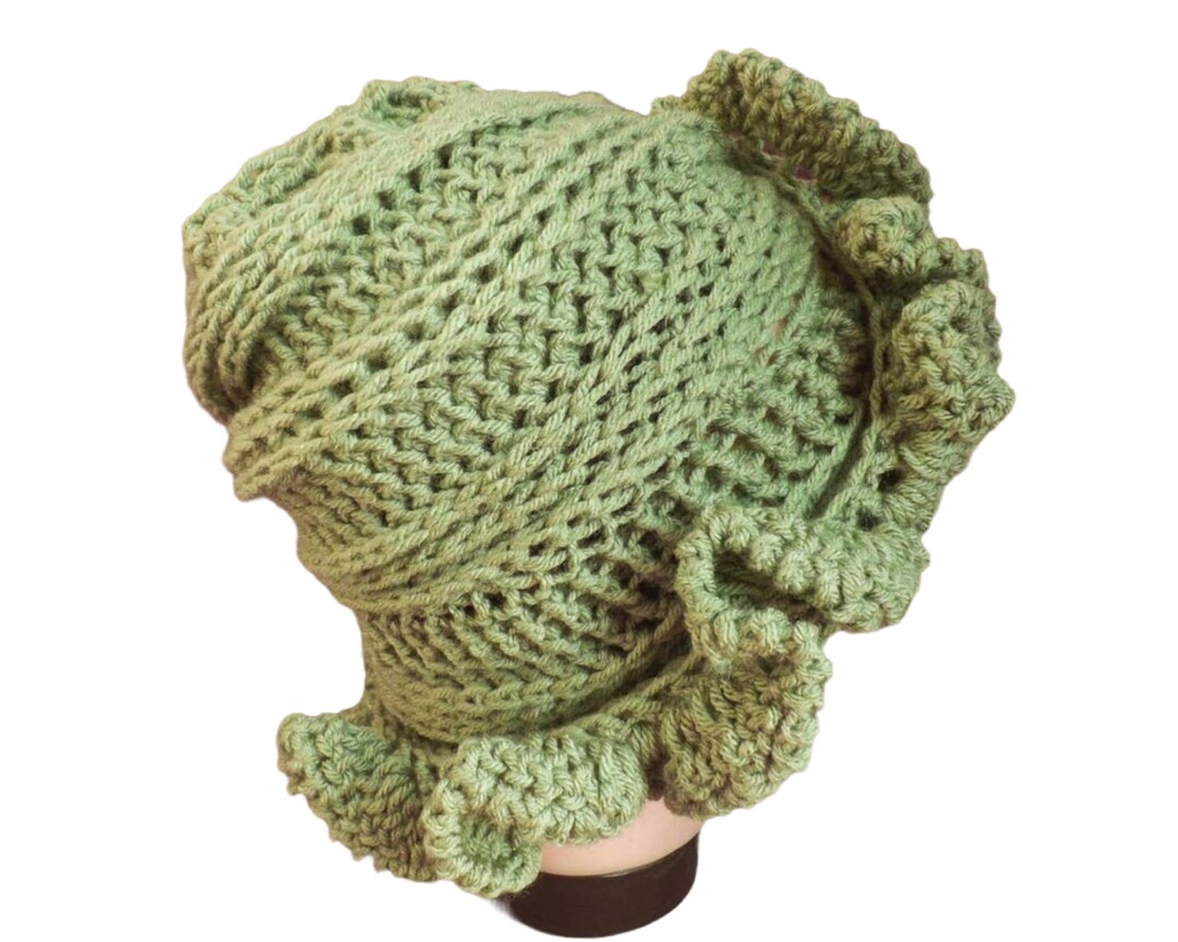 Mobius Cloche Hat Crochet Pattern, Vintage-inspired Ruffle Detail, PDF ...