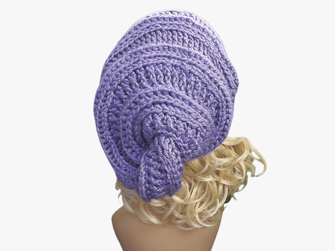 Mobius Slouchy Beanie Hat Crochet Pattern Twisted Design Winter ...