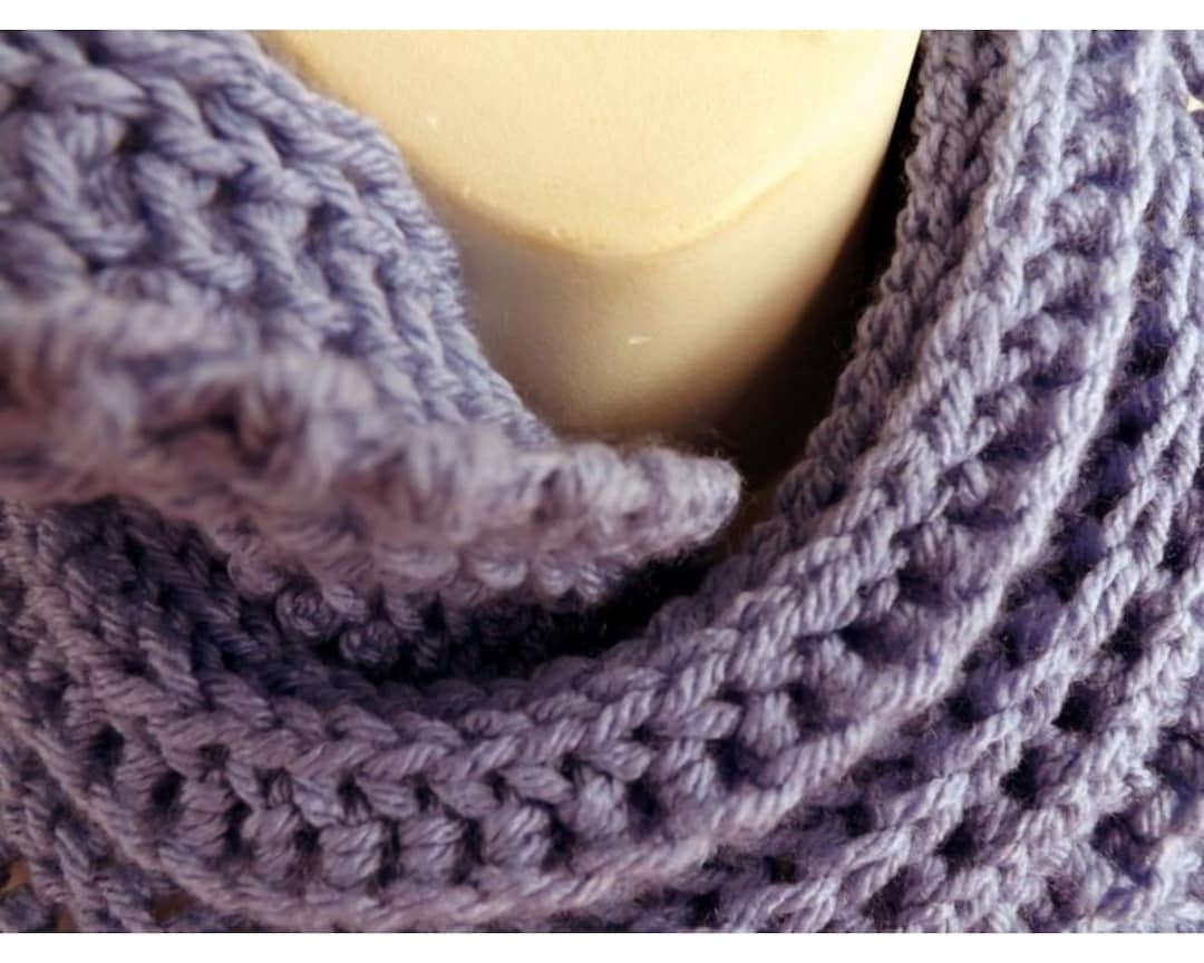 Crochet Mobius Scarf Pattern Textured Mini Ruffle Mobius Scarf Infinity ...