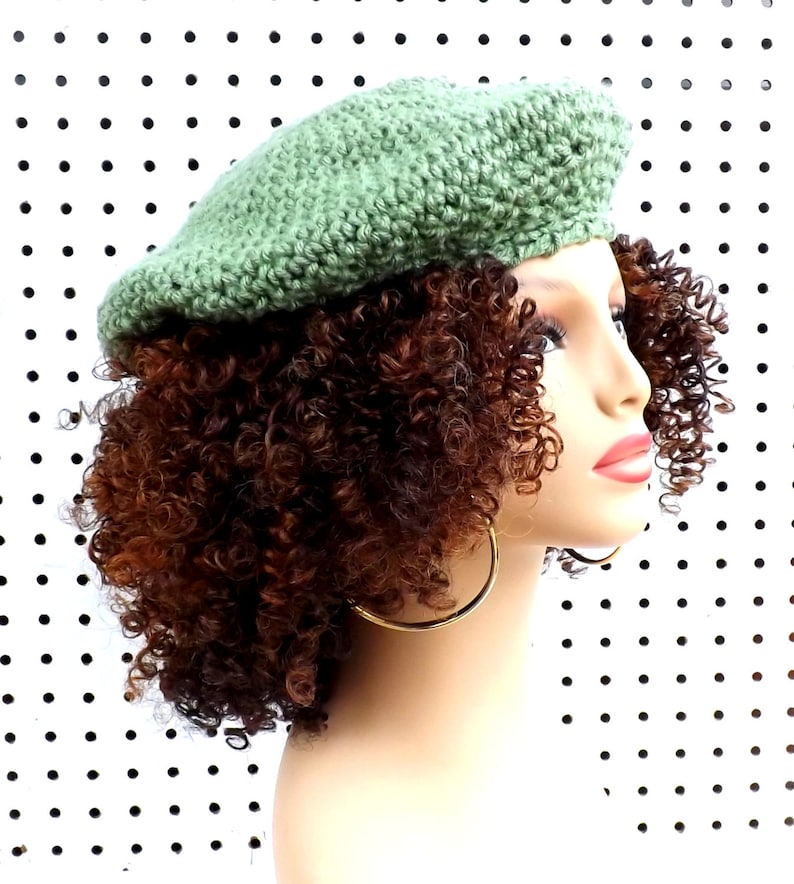 French Artist Crochet Beret Hat Pattern Easy Tutorial Step By Etsy