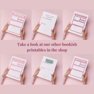 Book Club Printable | Book Review Handout | Book Club Report | Book ...