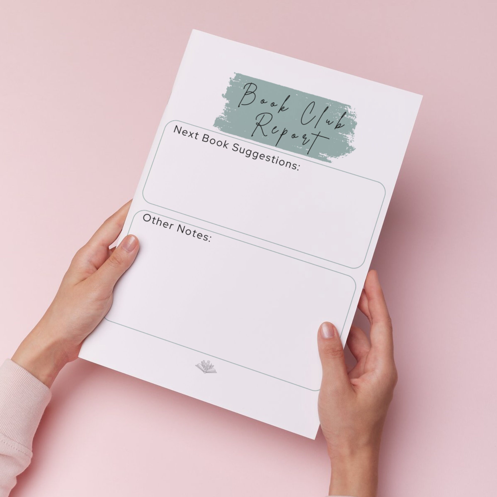 Book Club Printable | Book Review Handout | Book Club Report | Book ...