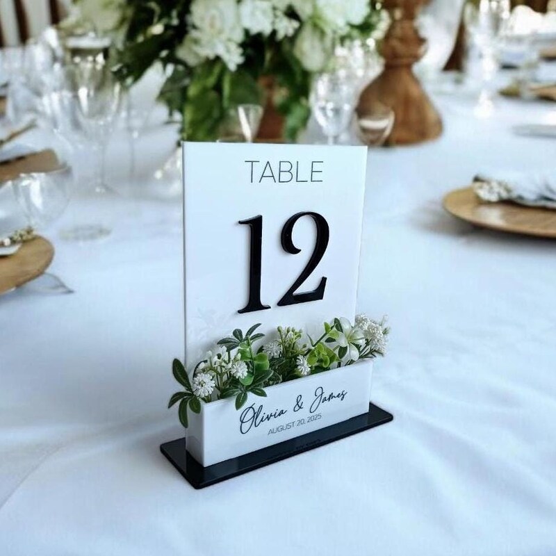 Black Table Numbers - Etsy