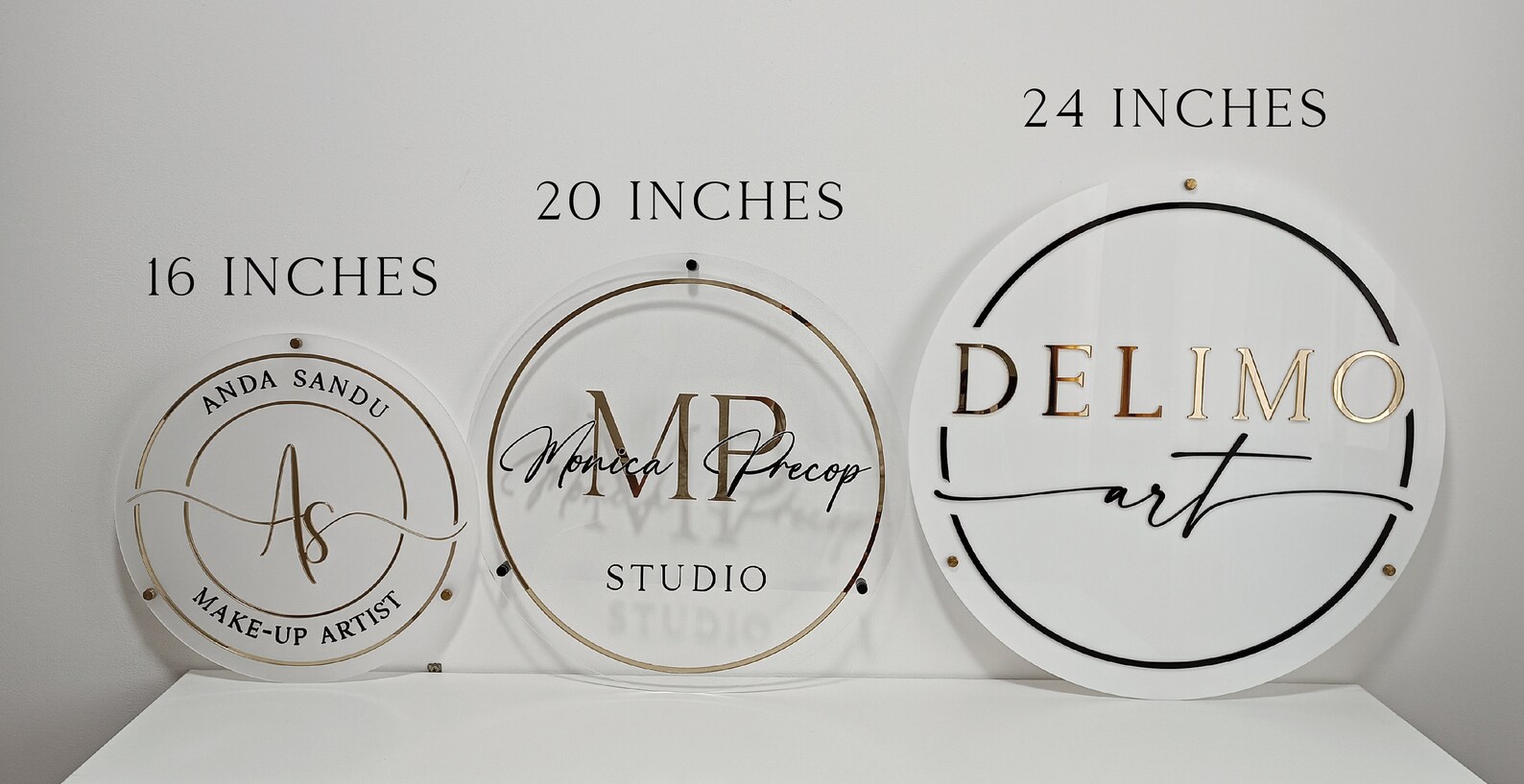 Business Logo Sign Acrylic Custom Logo Sign Salon Sign Custom Business ...