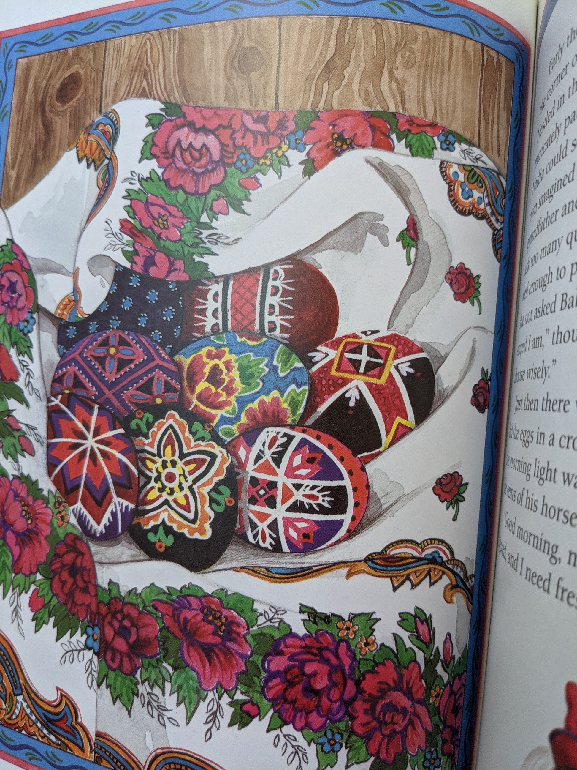 Magic Babushka 90s Childrens Book Ukrainian Easter Egg Tale Folk Art ...