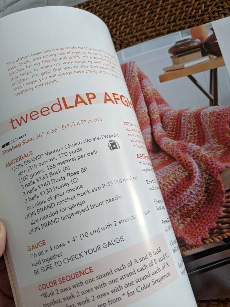Vanna's Choice Color It Beautiful Afghans Book 15 Crochet - Etsy