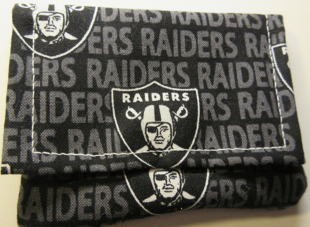Raiders Football Cotton Wallet: Lazy Girl Design, 3-pocket - Etsy