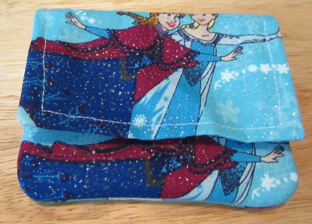 Frozen Fabric Wallet: Cotton Credit Card & Coin Holder - Etsy
