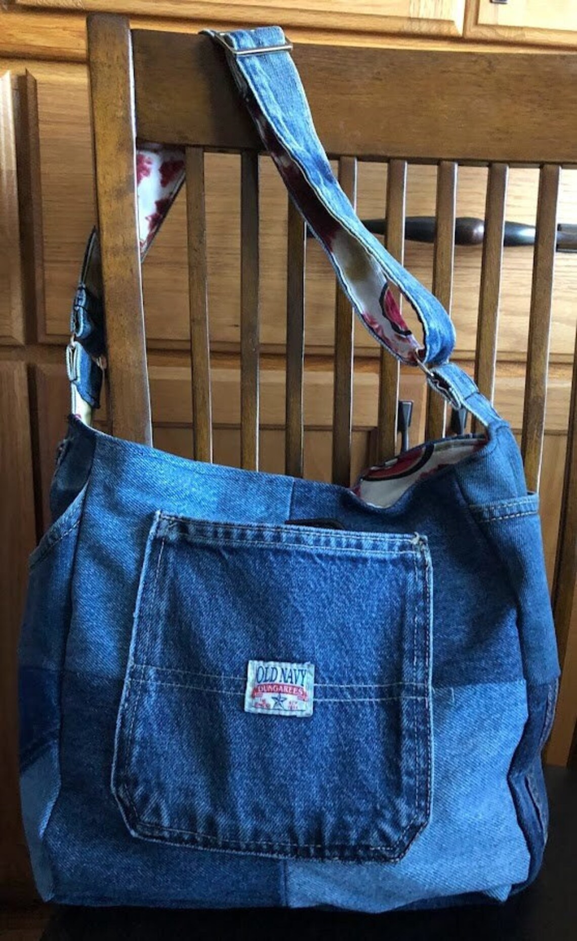 SF 49ers Denim Purse: Upcycled Football Theme Bag - Etsy