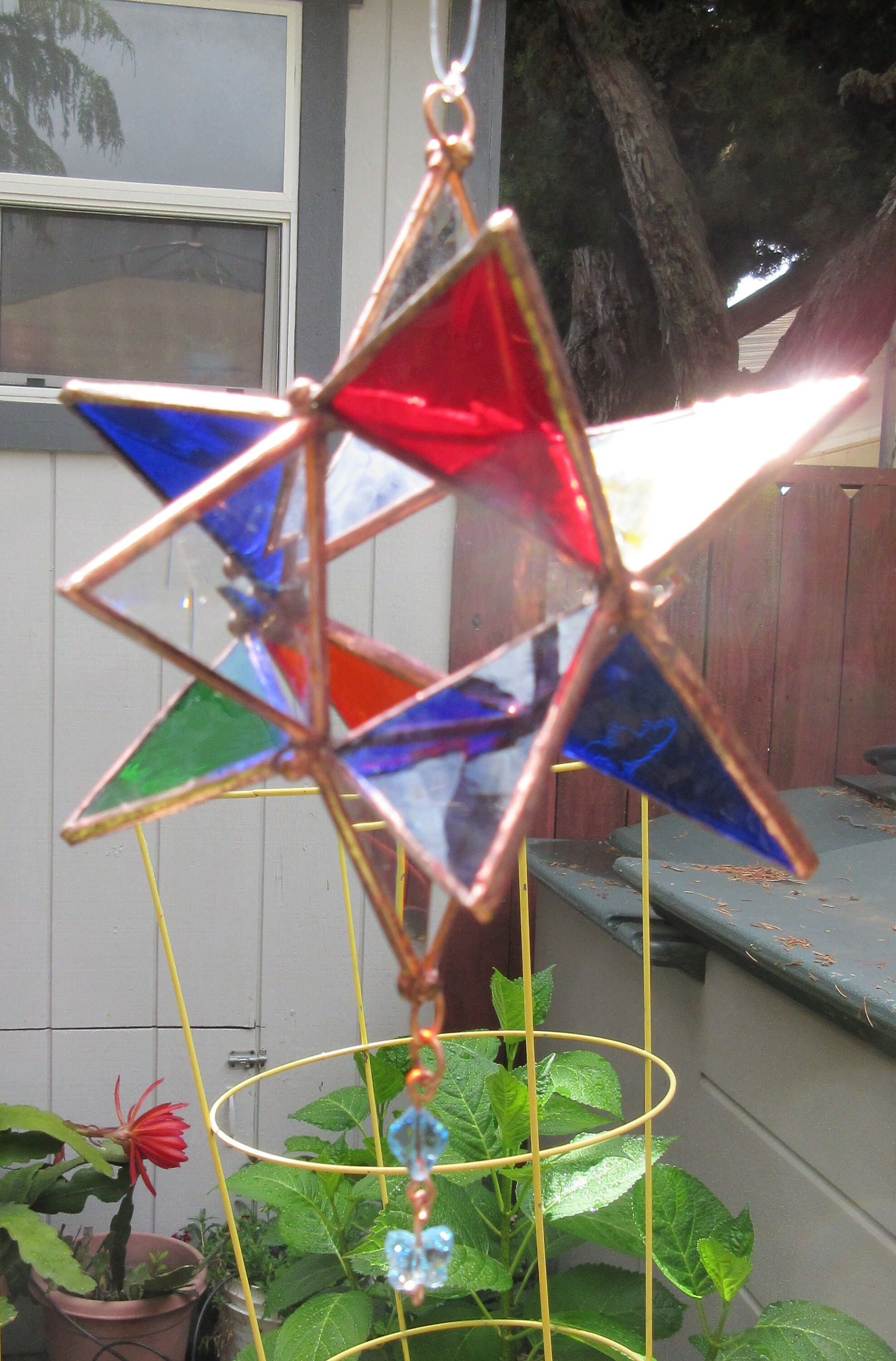Star 12 Pointed 3-dimensional Clear Rainbow of Colors Glass - Etsy
