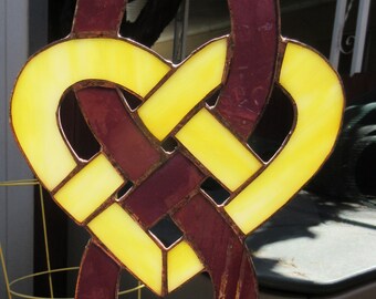 Stained Glass Purple Heart - Etsy