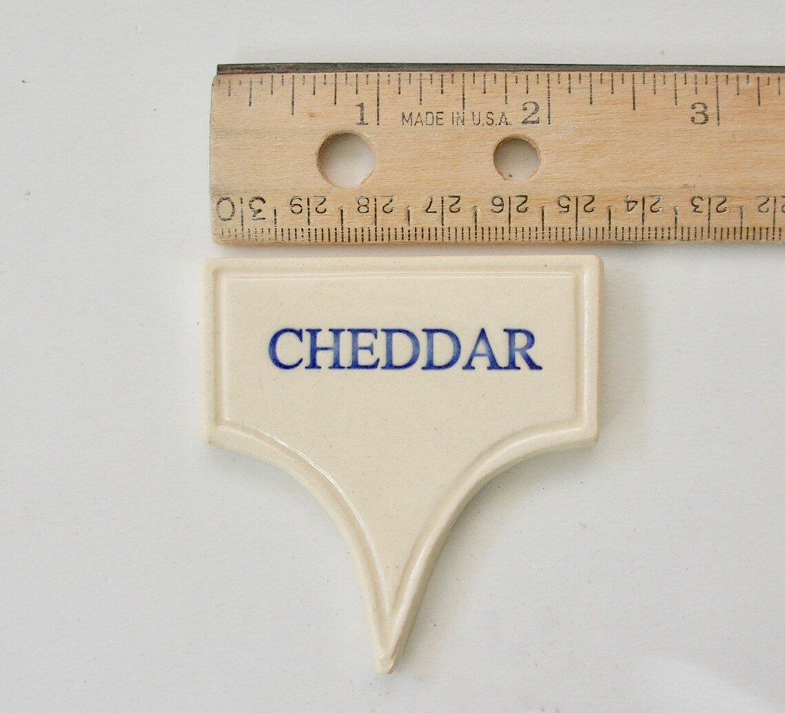 Ceramic Cheese Markers, Your Choice of Set With Name or Blank, Handmade ...