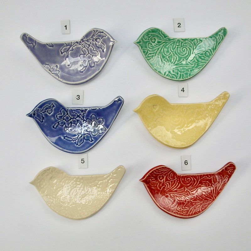 Ceramic Bird Plates - Etsy