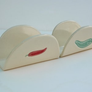 Hand Built Stoneware Taco Holders, Your Choice, Hand Build and Hand ...
