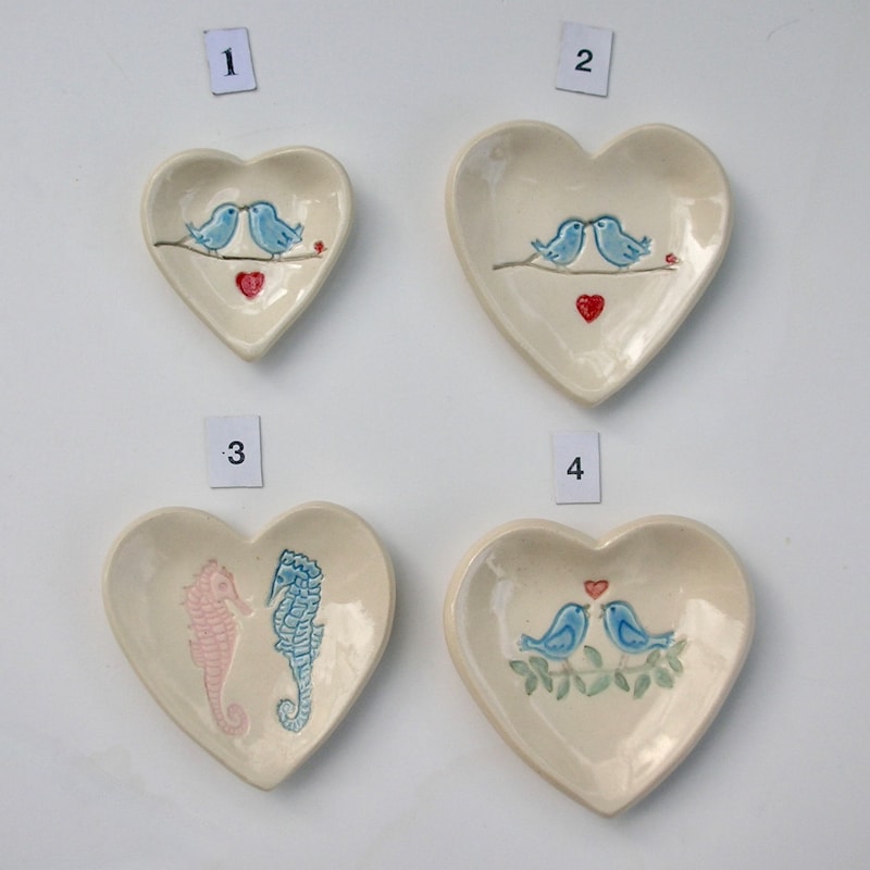 Heart Shaped Ceramic Dish - Etsy