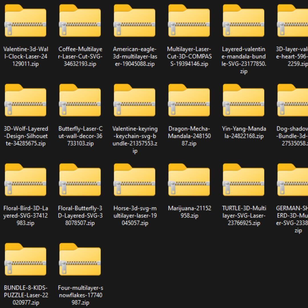 Mega Laser Cut Bundle 100000 Vector, Dxf Files, 3d, 2D, Cnc, Laser Cut ...