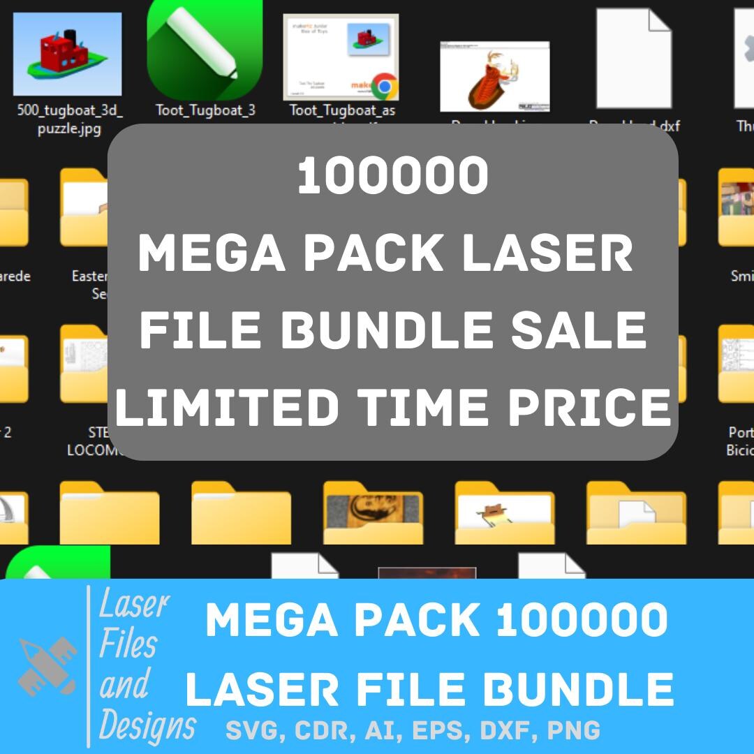 Mega Pack Laser Cut, 100,000 Vector, Dxf Files, 3d, 2D, Cnc, Laser Cut ...